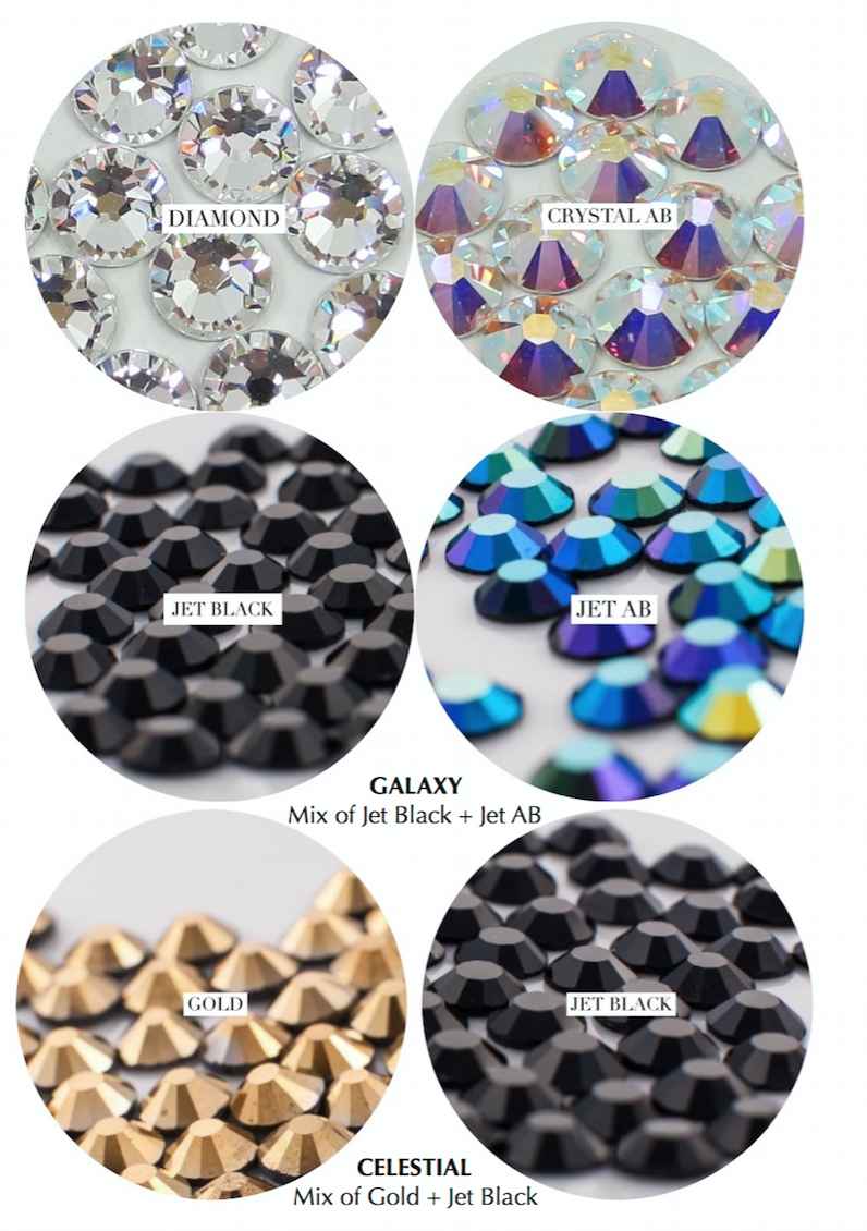 Fabric + Crystal Swatch Kit – d.bleu.dazzled